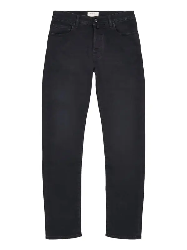 Jacob Cohen Bard Slim Jeans In Cotton-modal Blend - Black