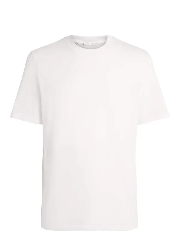 Jacob Cohen Cotton Emblem Logo T-shirt - White