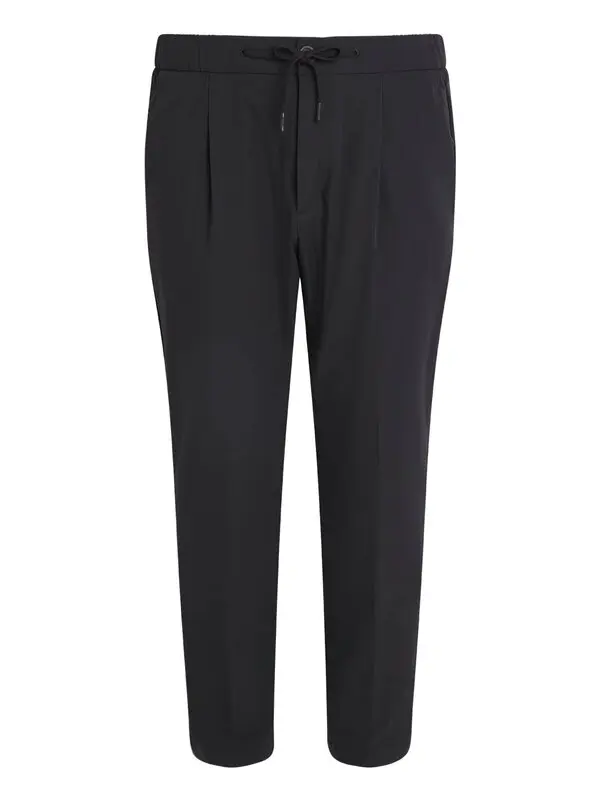 Herno Stretch Technical Drawstring Trousers - Black