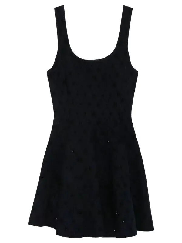 Maje Rhinestone-embellished Sleeveless Mini Dress - Blue