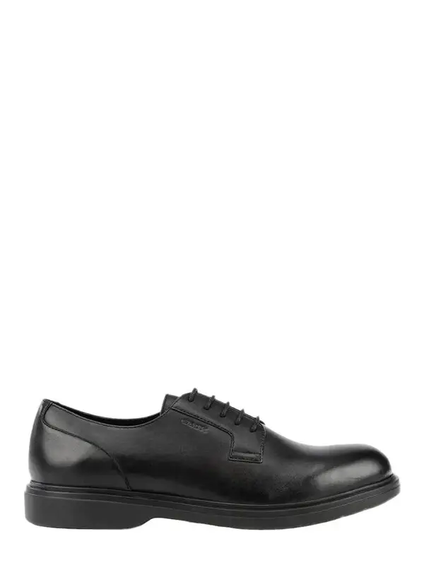 Geox Lace-up Leather Derby Shoes - Black