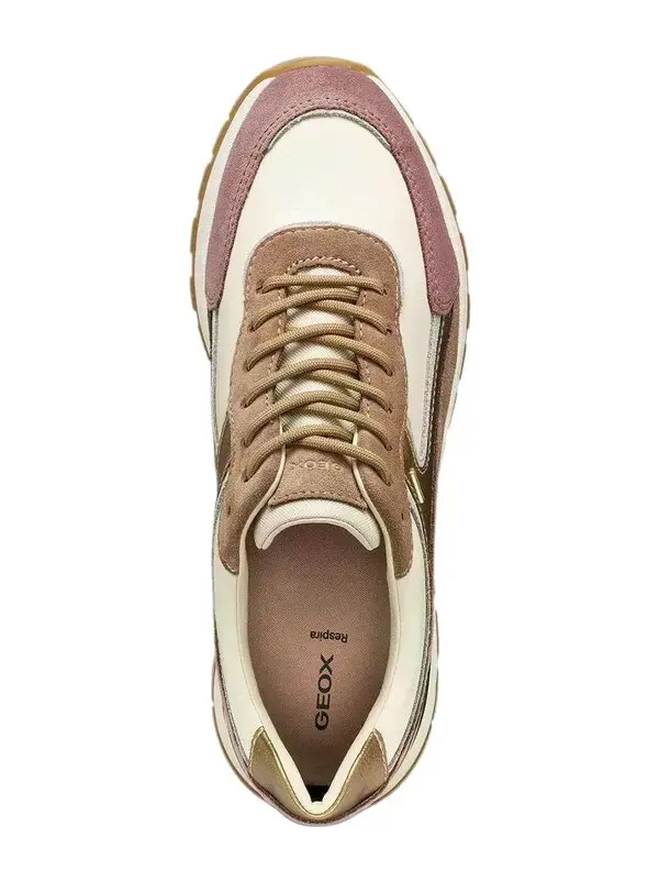 Geox Desya Abx Panelled Lace-up Sneakers - Neutrals