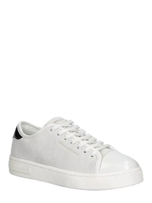 Armani Exchange Panelled Logo Lettering Sneakers - Grey