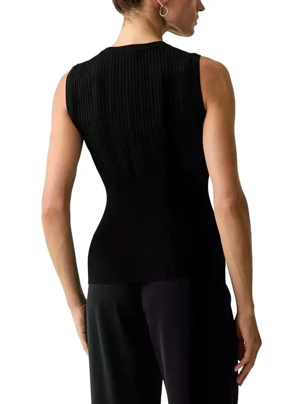 Armani Exchange Logo-embroidered Tank Top - Black