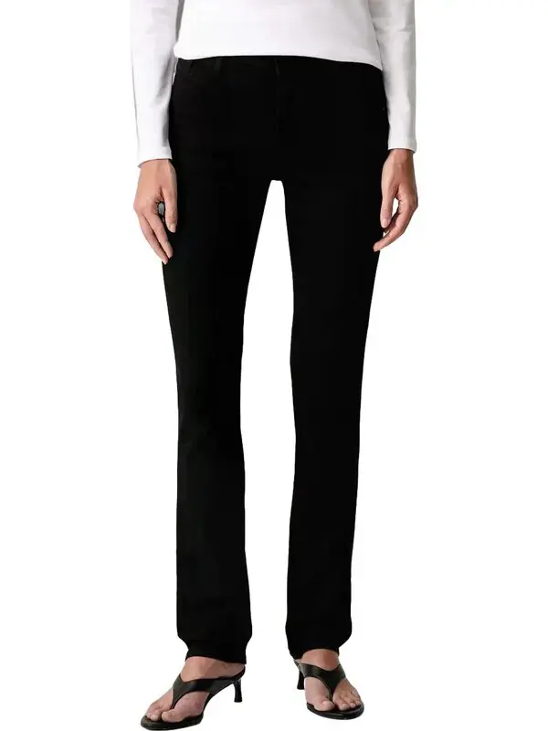 Armani Exchange Logo-patch Skinny Jeans - Black