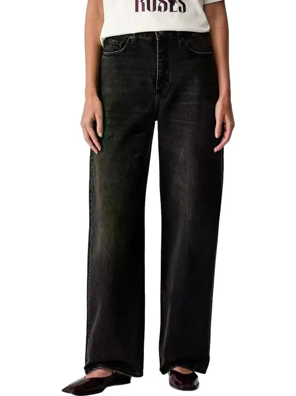 Armani Exchange Whiskering-effect Jeans - Black