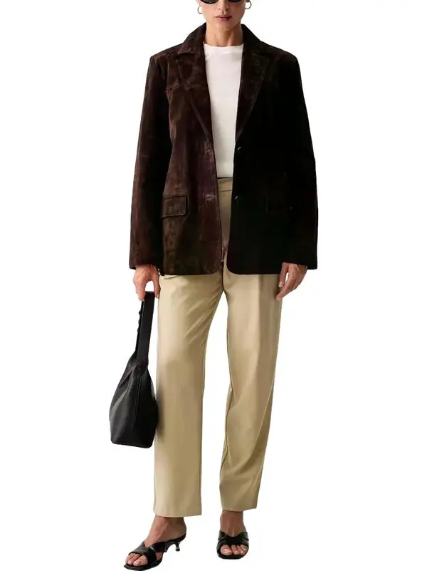 Armani Exchange Pleat-detail Trousers - Neutrals