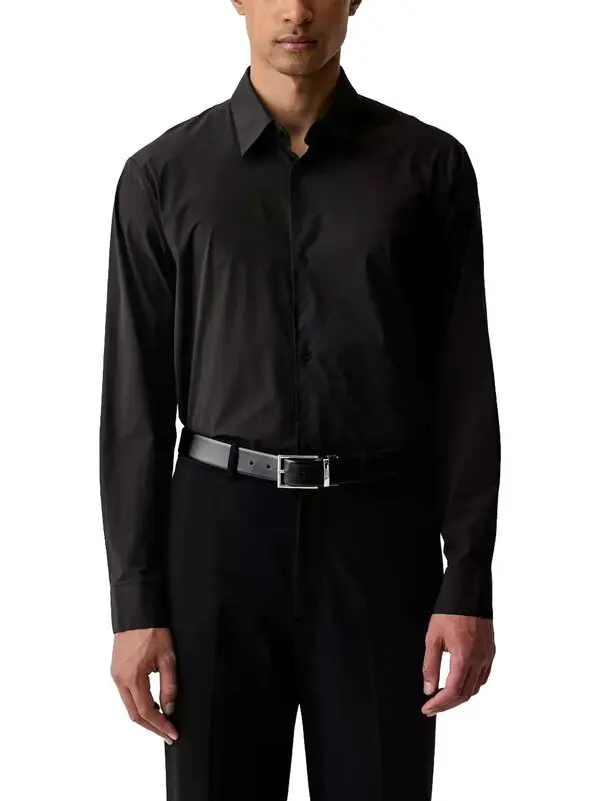 Armani Exchange Long-sleeve Button-up Shirt - Black