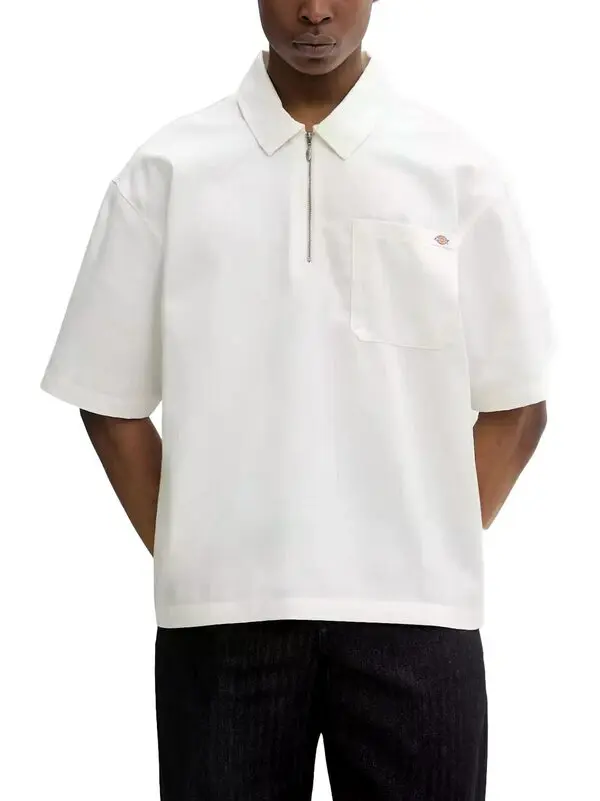 Dickies Cadiz Quarter-zip Polo Shirt - White