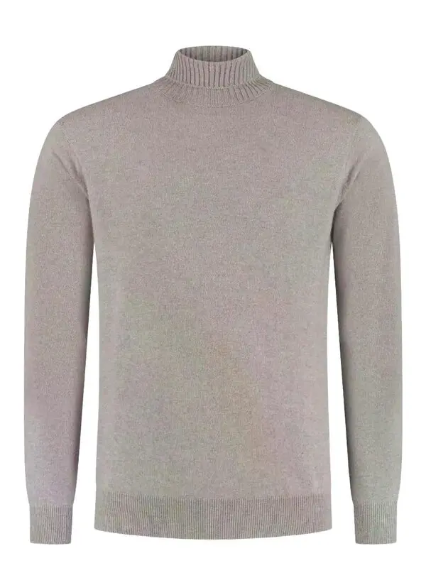 DORIANI CASHMERE Roll-neck Knitted Sweater - Grey