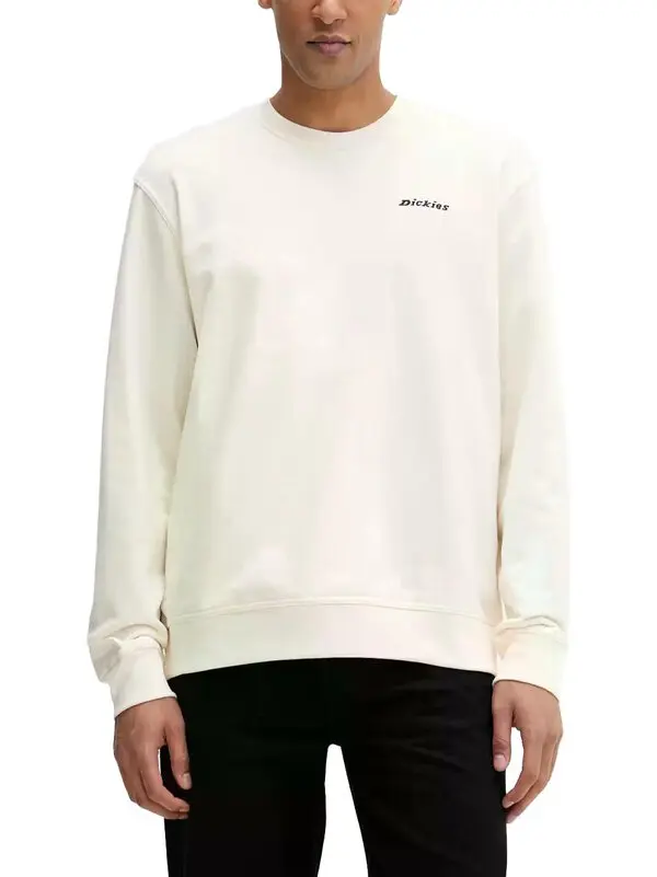 Dickies Logo-embroidered Crew-neck Sweatshirt - Neutrals