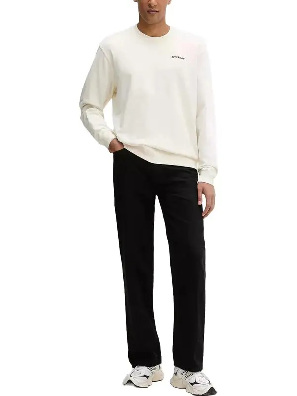 Dickies Logo-embroidered Crew-neck Sweatshirt - Neutrals