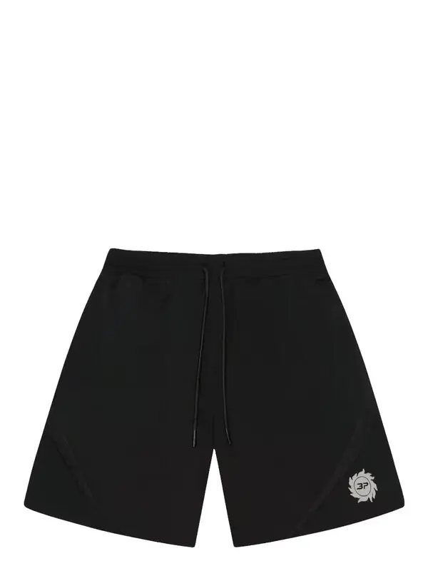 BROKEN PLANET Logo-print Drawstring Swimming Shorts - Black