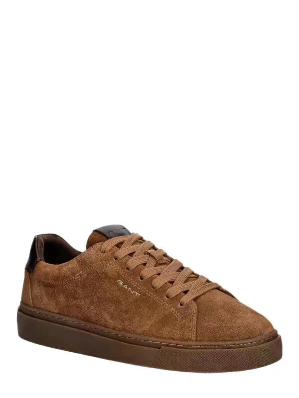 Gant Suede Leather-trimmed Lace-up Sneakers - Brown