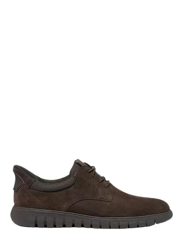 Geox Suede Lace-up Sneakers - Brown