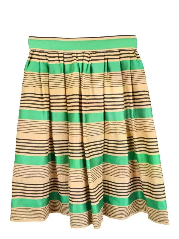 Dolce & Gabbana Striped Mini Skirt - Green