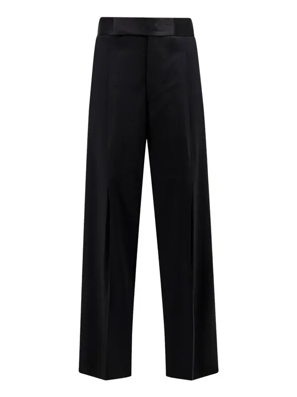 Giorgio Armani Tailored Wool Trousers - Black