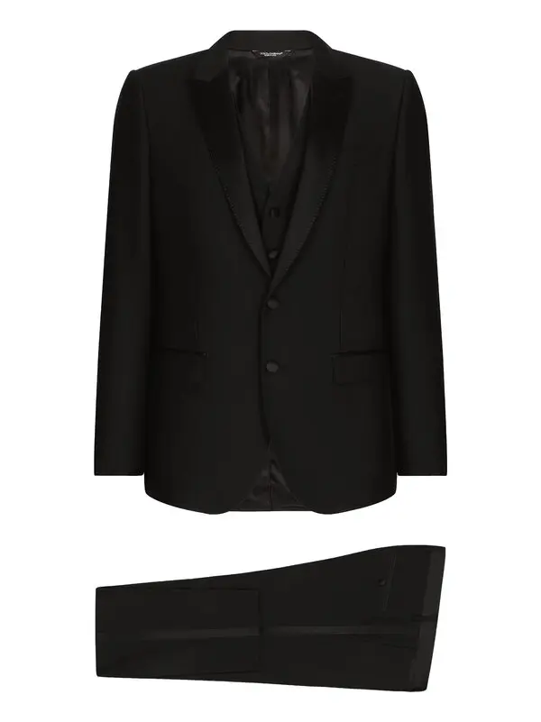 Dolce & Gabbana Abito Suits And Blazers Wool - Black