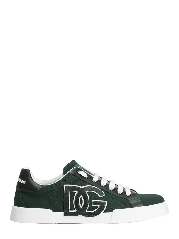 Dolce & Gabbana Portofino Light Canvas And Calfskin Sneakers - Multicolor