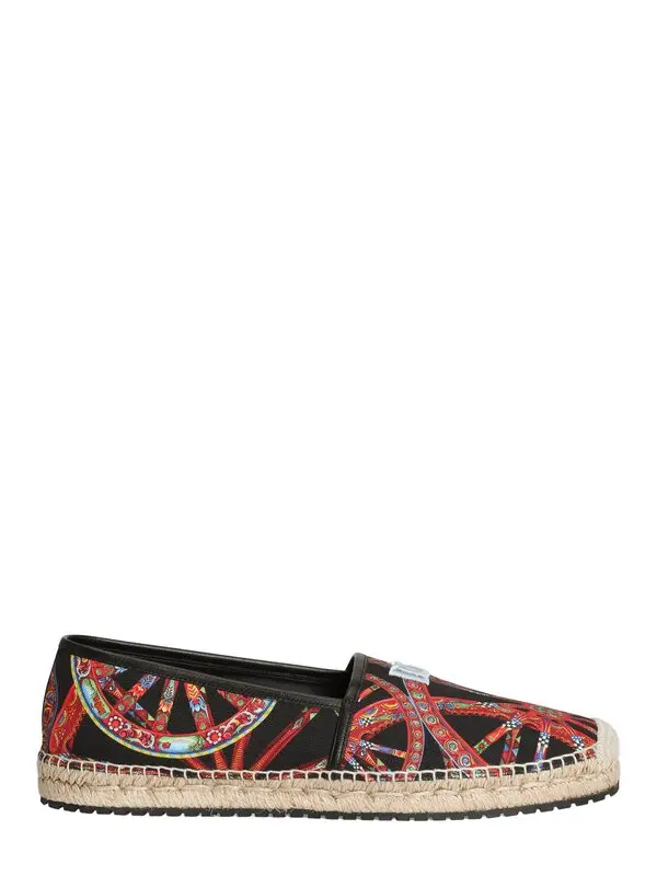 Dolce & Gabbana Canvas And Nappa Leather Espadrilles - Multicolor