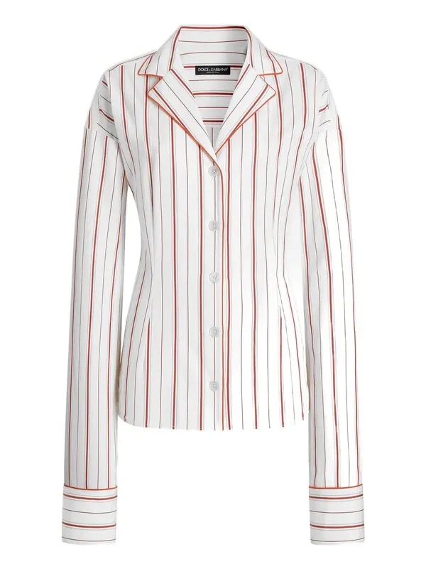 Dolce & Gabbana Striped Poplin Shirt Shirts And Tops Multi-colored - Multicolor