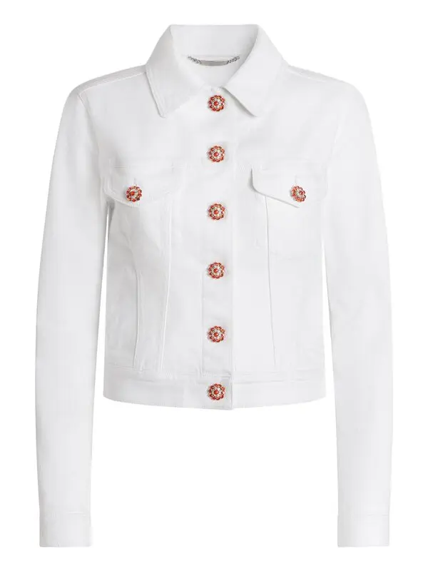 Dolce & Gabbana Stretch Denim Jacket - Multicolor