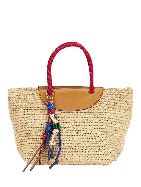 Madewell Raffia Mini Tote Bag - Tan