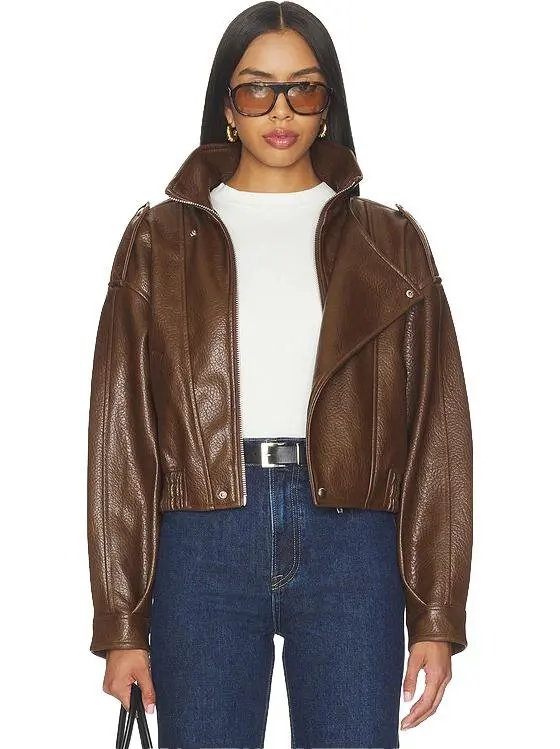 Blanknyc Moto Jacket In Late Hours In . Also - Brown