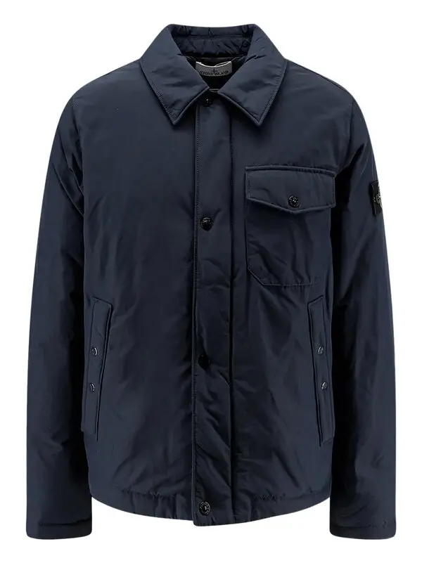 Stone Island Micro Reps Nylon Padded Jacket - Blue