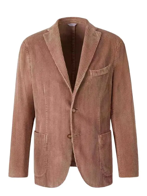 Boglioli Corduroy Single-breasted Blazer - Pink