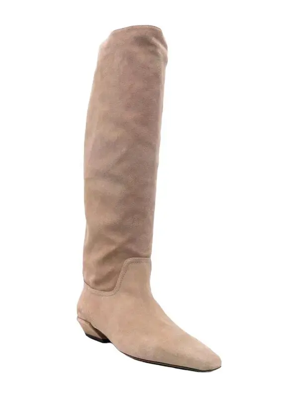 Paris Texas Bettina Suede Knee-high Boots - Neutrals