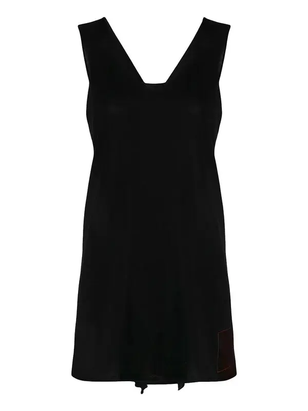 UMA WANG Sleeveless Flared Top - Black