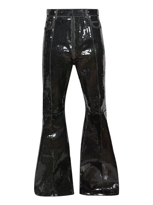 Rick Owens Sequin-embellished Jeans - Black