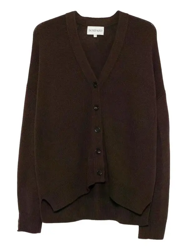 Eric Bompard Button-up V-neck Cardigan - Brown