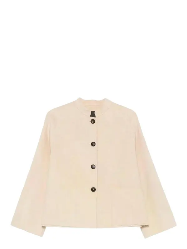 ROSSO 35 Button-fastening Raglan-sleeve Jacket - Neutrals