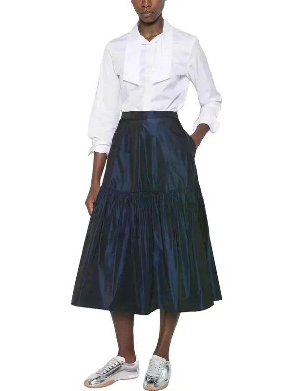 ROSSO 35 Tiered Midi Skirt - Blue