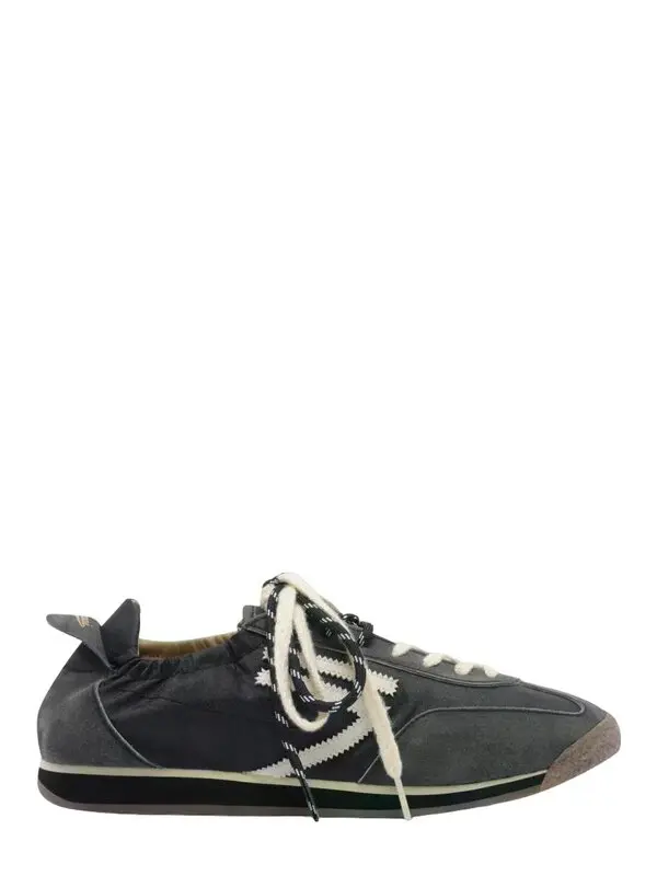 PURAAI Panelled Logo Patch Sneakers - Grey
