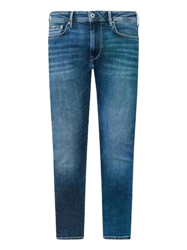 Pepe Jeans Stanley Mid-rise Whiskered Jeans - Blue