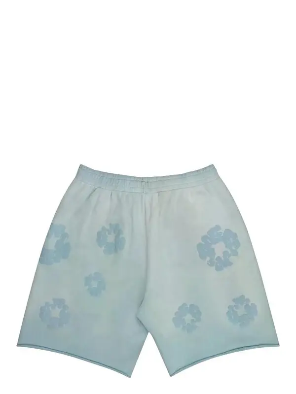 DENIM TEARS Cotton Wreath Track Shorts - Blue
