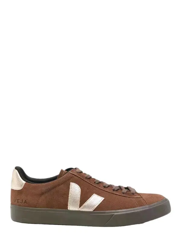 VEJA Logo-patch Suede Sneakers - Brown