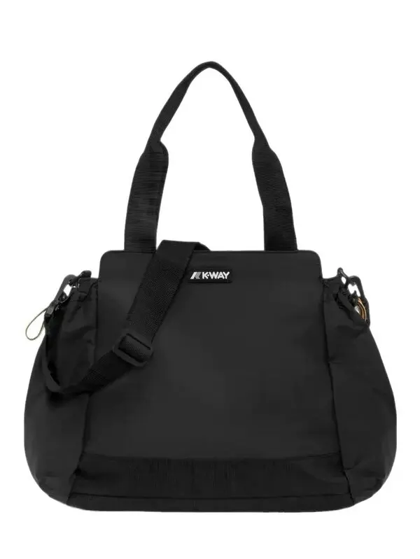 K-WAY Aisy Logo Patch Tote Bag - Black