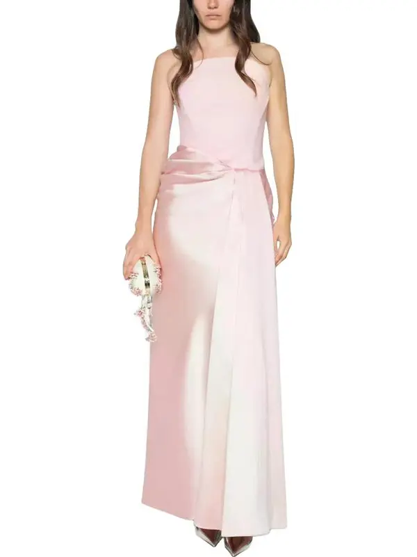 Solace London Seri Strapless Draped Maxi Dress - Pink
