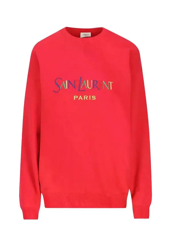 Saint Laurent Paris Sweatshirt - Red