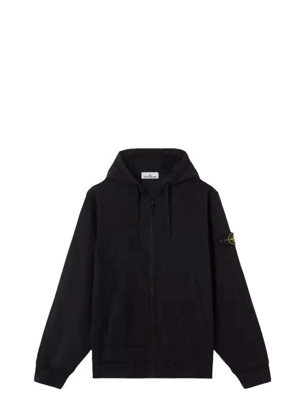 Stone Island Cotton Hoodie - Black