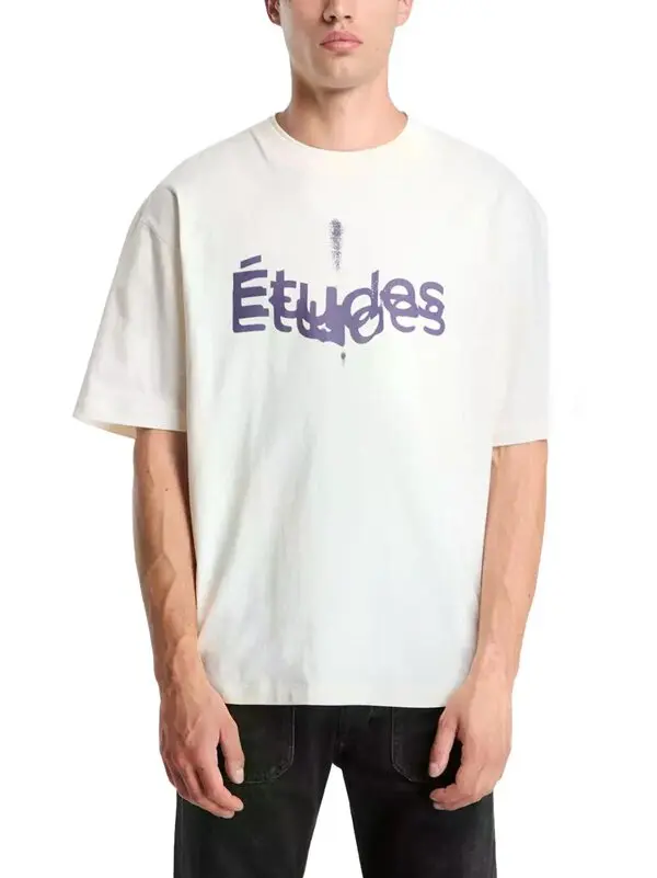 Études Studio Studio Sound Scan Logo-print T-shirt - Neutrals