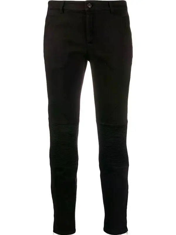 N°21 Ribbed Cropped Jeans - Black