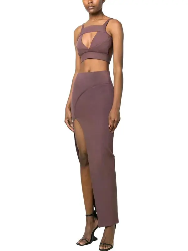 Rick Owens Theresa Panelled Midi Skirt - Purple