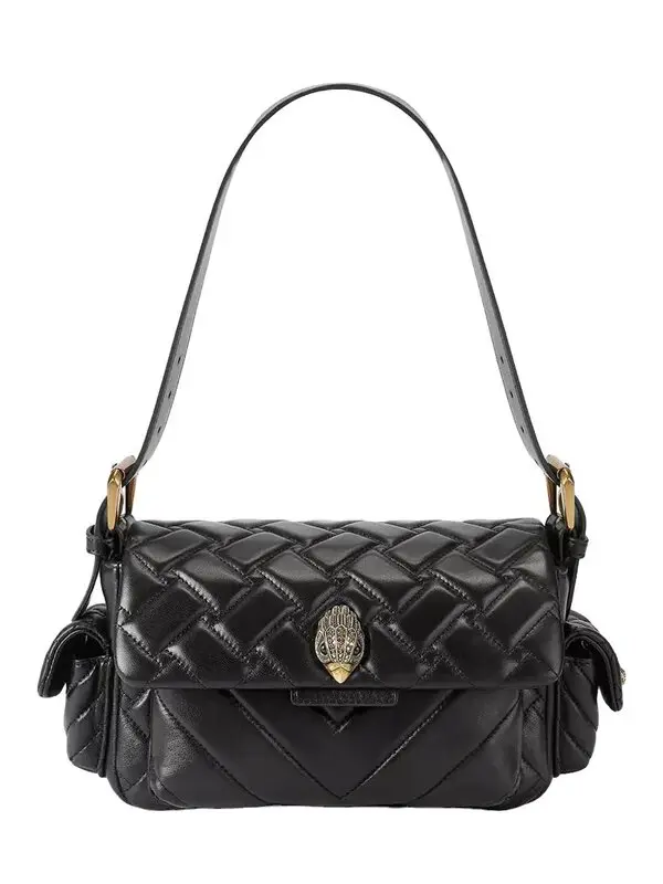 Kurt Geiger Eagle-motif Quilted Shoulder Bag - Black