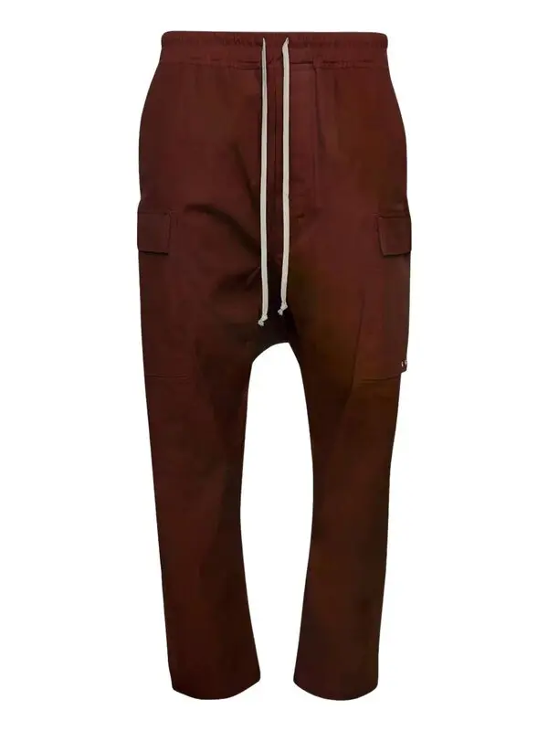 Rick Owens Drop-crotch Cargo Pants - Red