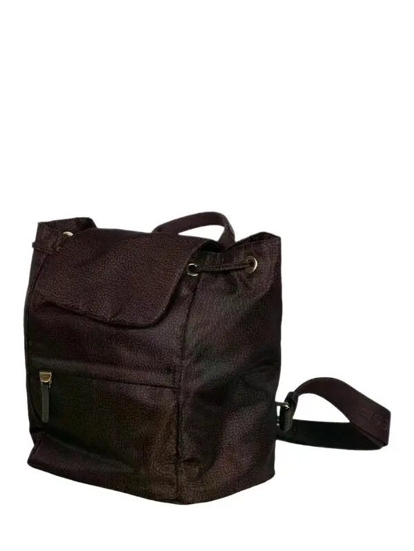 Borbonese Optyll Print Drawstring Backpack - Brown